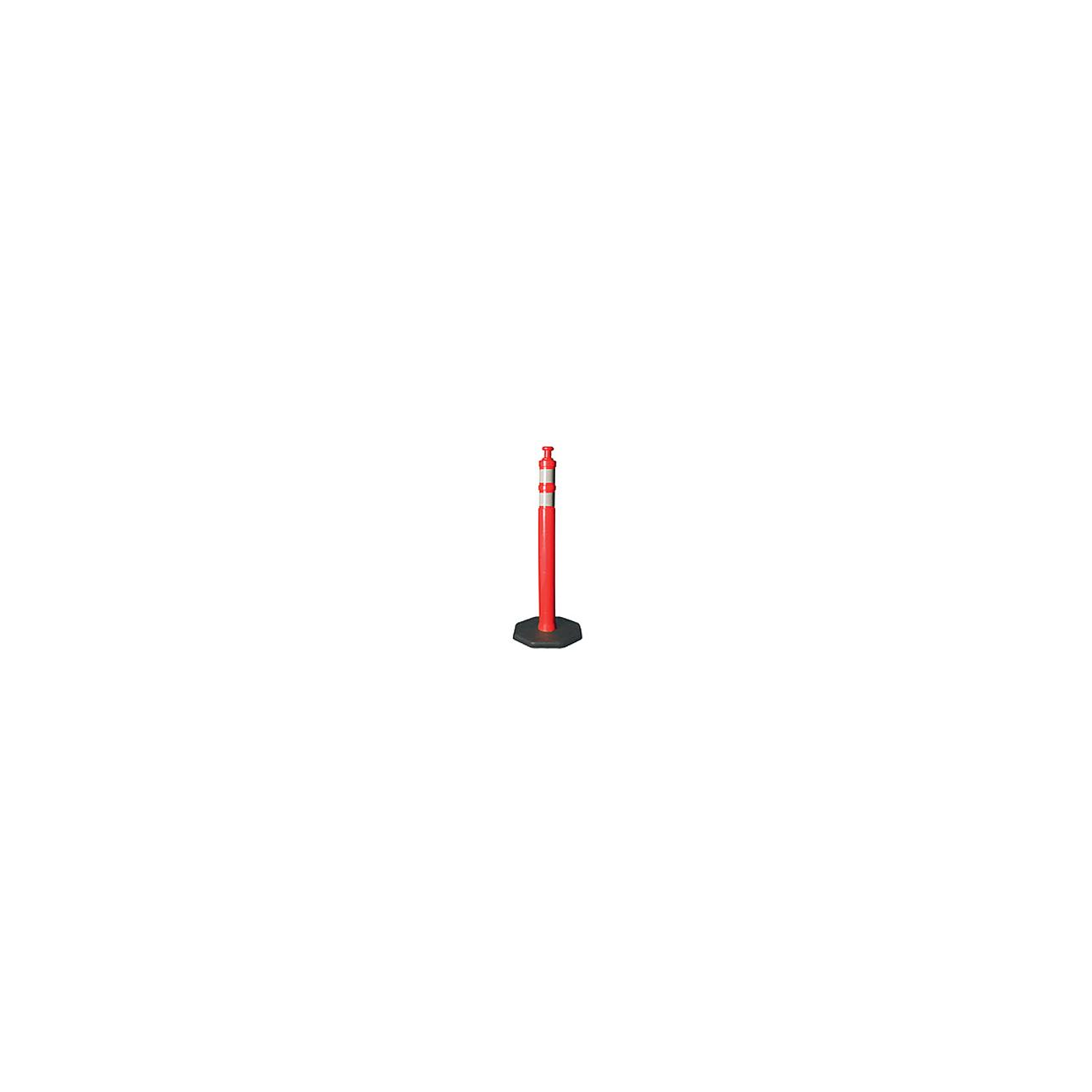 JBC Safety® N-Top Reflective Delineator Post, Red/Orange, 42\" | DiVal ...