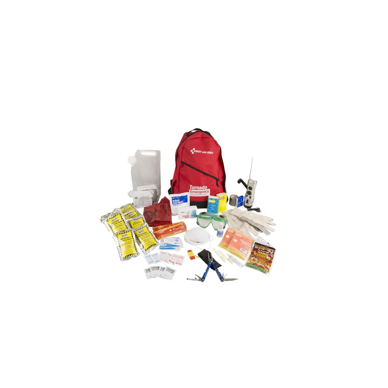 First Aid Only® Portable Tornado Emergency Preparedness Backpack, 2 ...