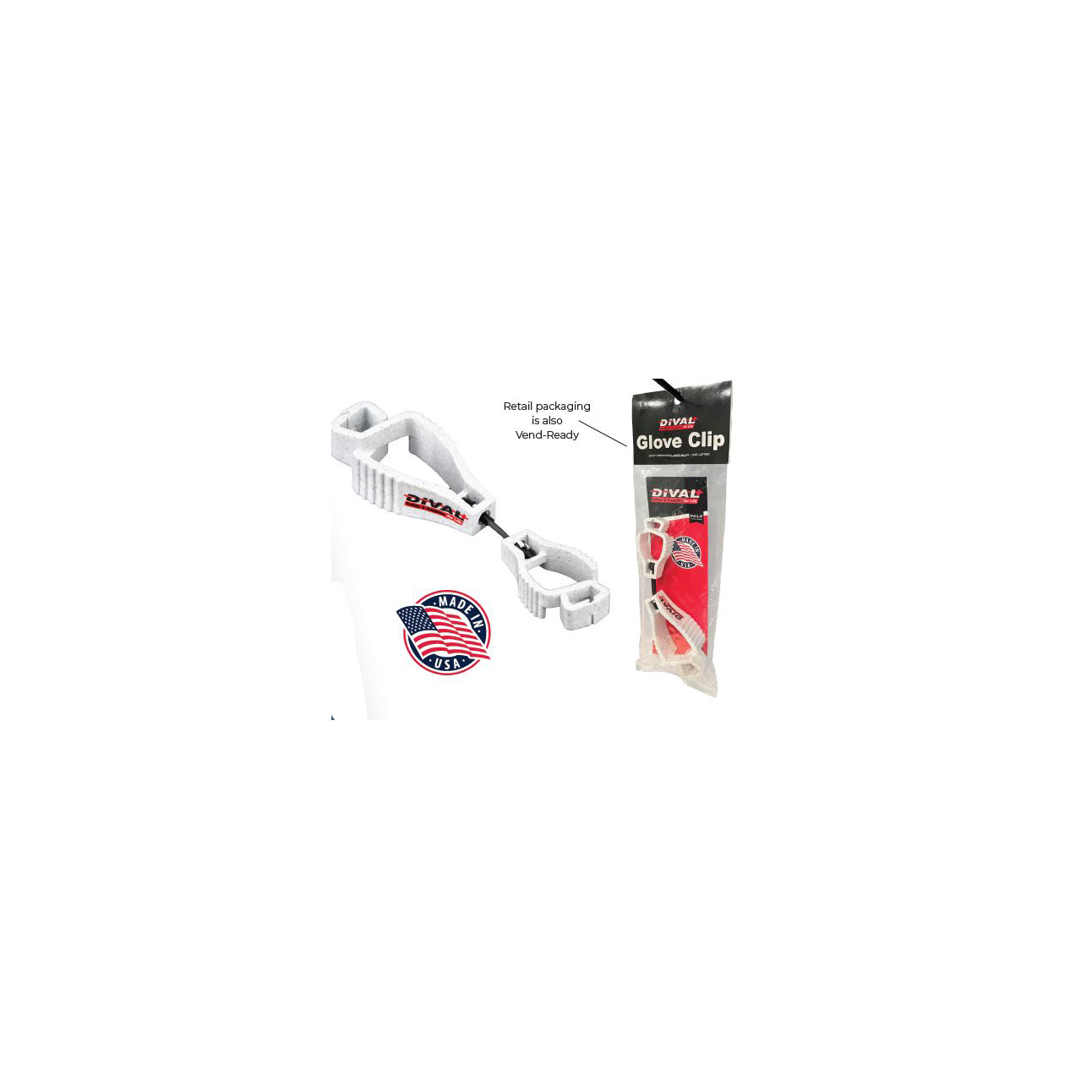 DiVal Glove Clip | DiVal Safety Equipment